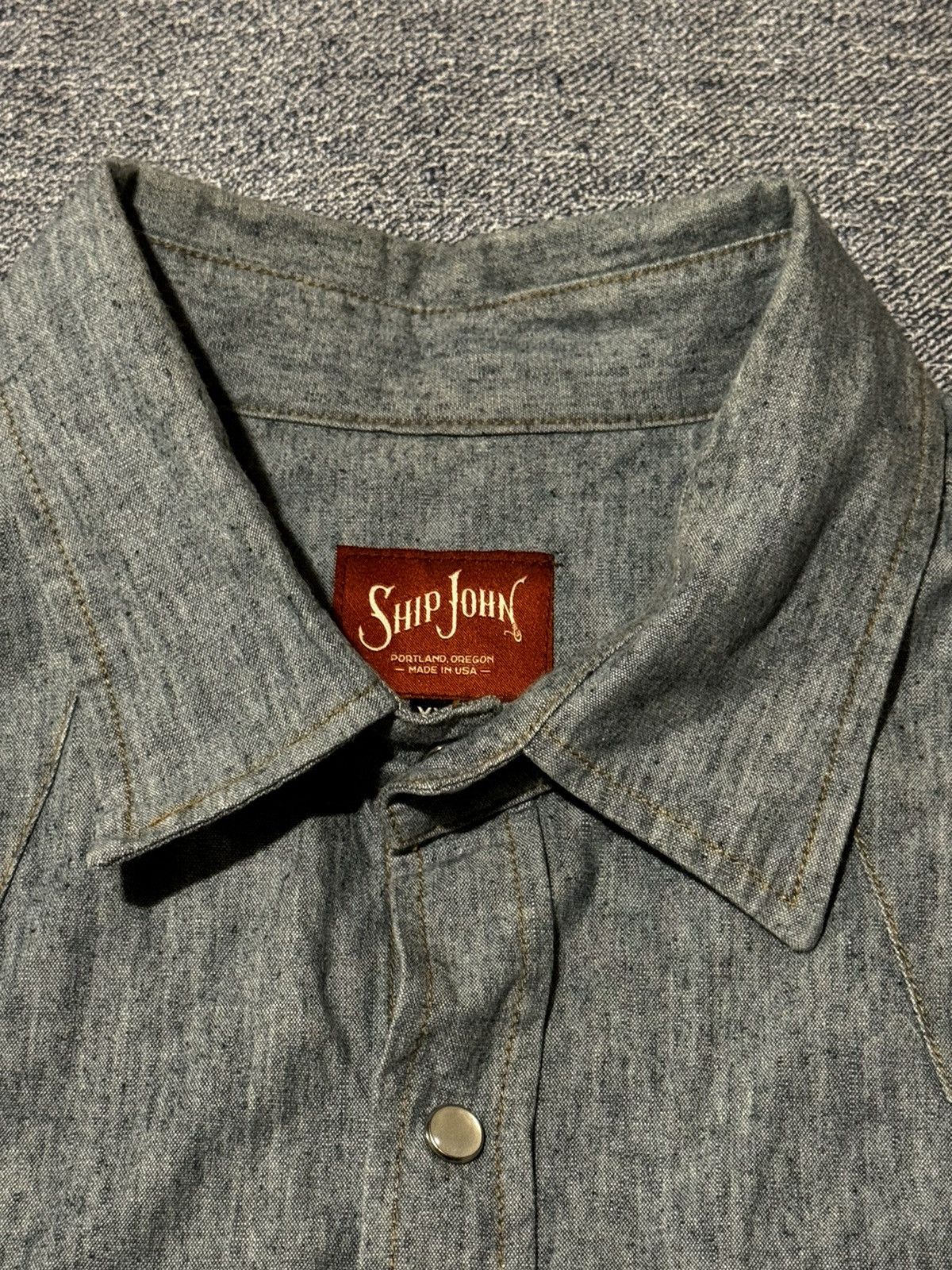 Ship John Ship John Chambray Patton Shirt XXL | Grailed