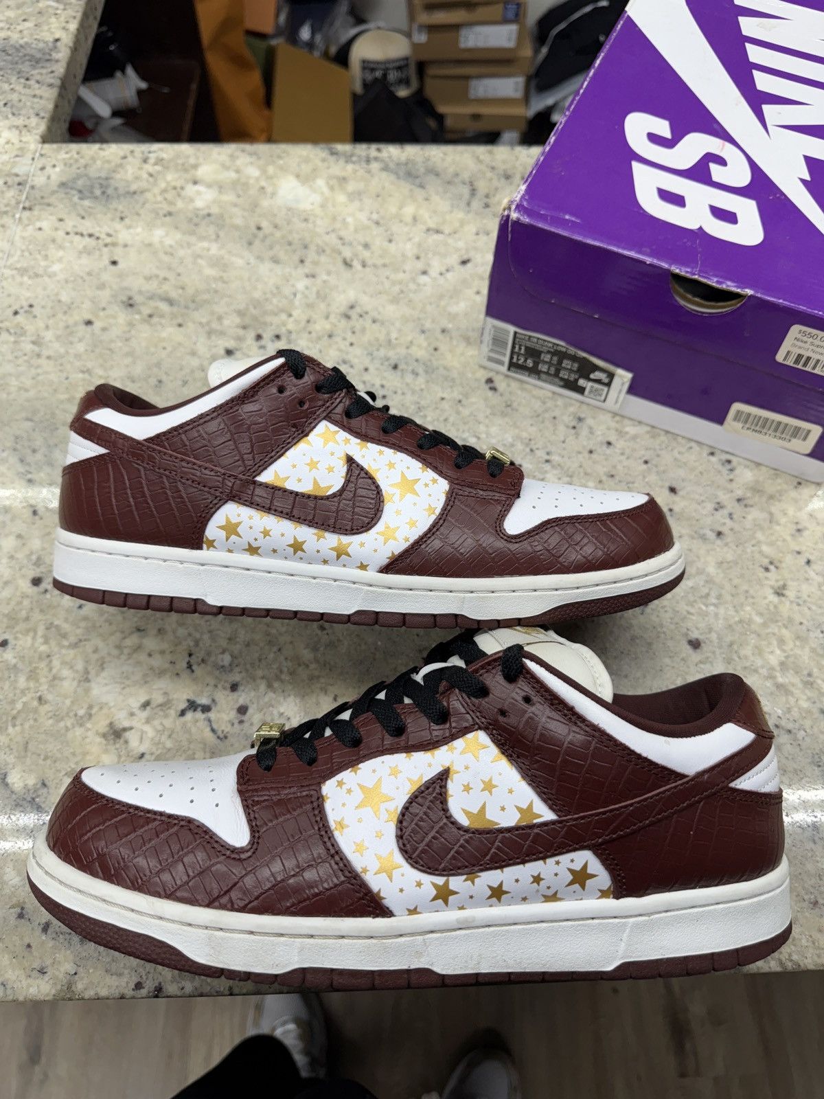 Nike Supreme Nike SB Brown Star Dunks | Grailed