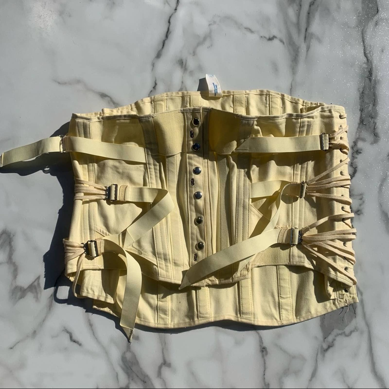Vintage Vintage CAMP fan corset girdle lumbar back brace size 46 | Grailed