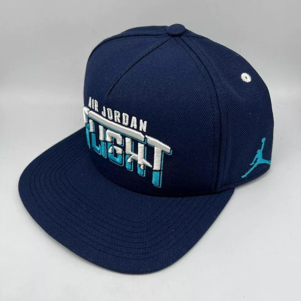 Jordan Brand Air Jordan Flight Jumpman Hat Snapback Cap Blue Men | Grailed