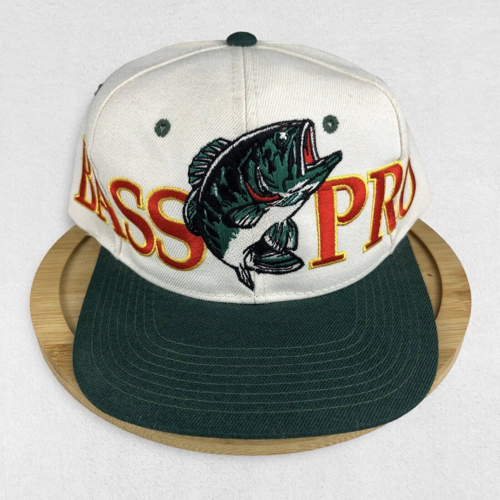 Bass Pro Shops × Vintage 90s Bass Pro Shops Spell Out Graphic Snapback ...