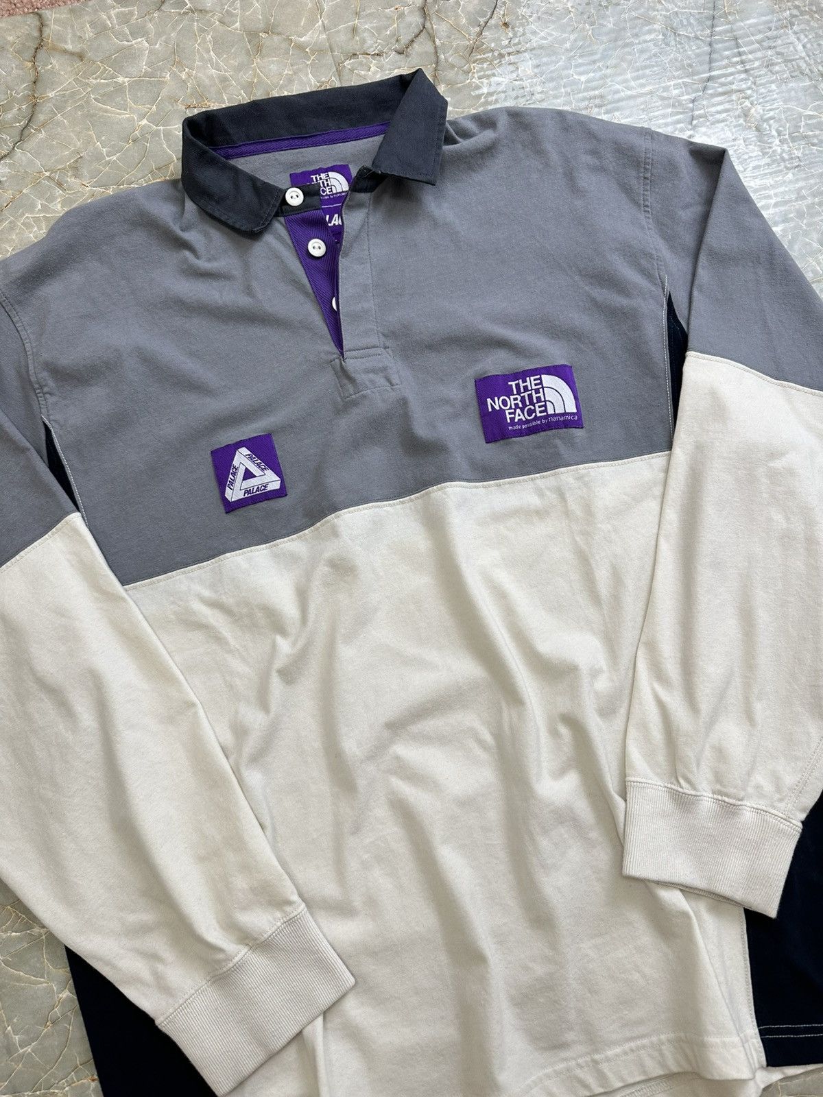 Nanamica × Palace × The North Face Purple Label SS21 High Bulky Rugby ...