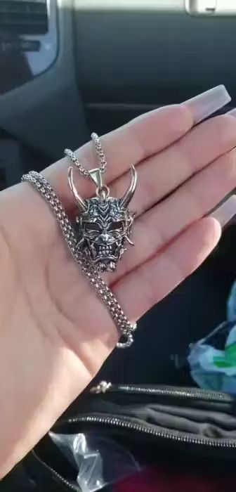 Vintage 🔥Samurai Oni Demon Chain Japanese Goth Anime | Grailed