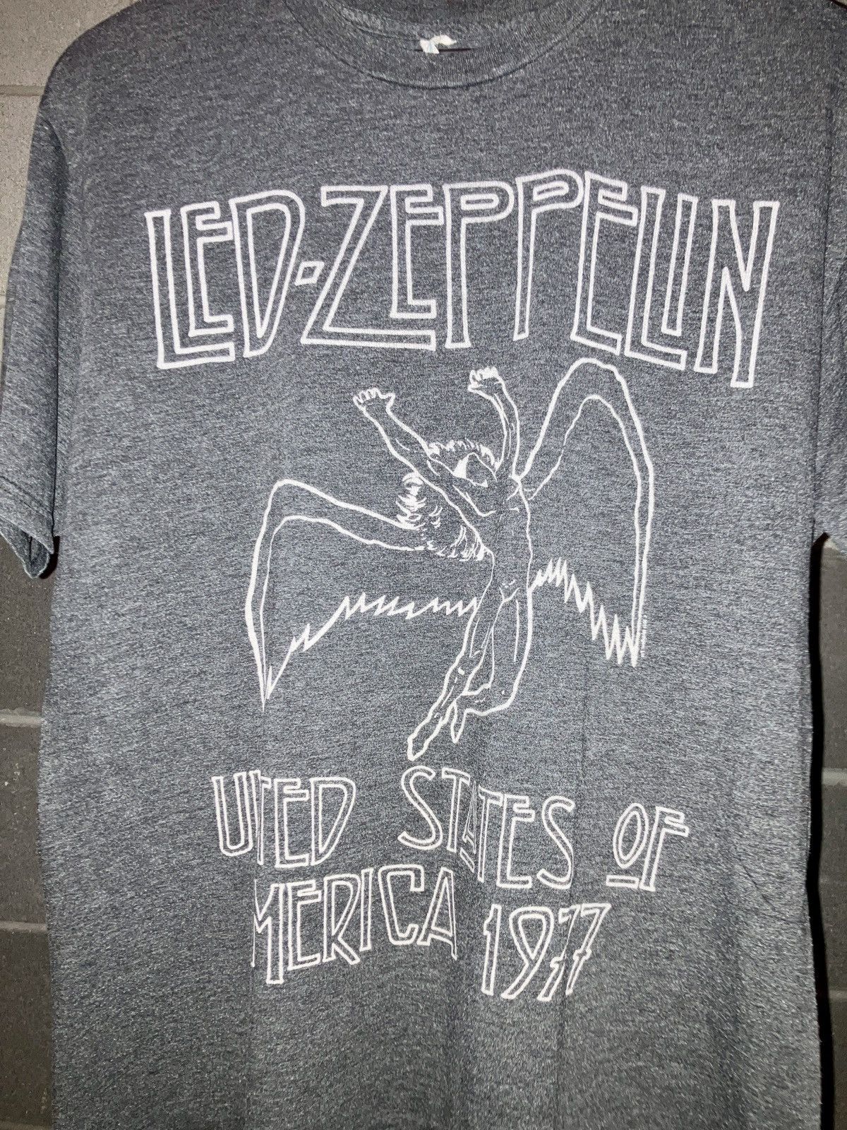 Vintage Vintage Led Zeppelin North American Tour 1977 Graphic Tee | Grailed