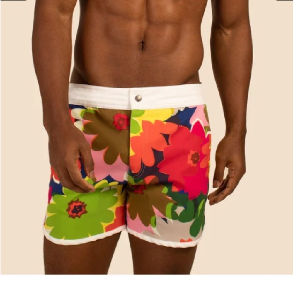 Trina Turk Trina Turk Mr.Turk SURFSIDE BOARDSHORT, Pop Art Floral Swim ...
