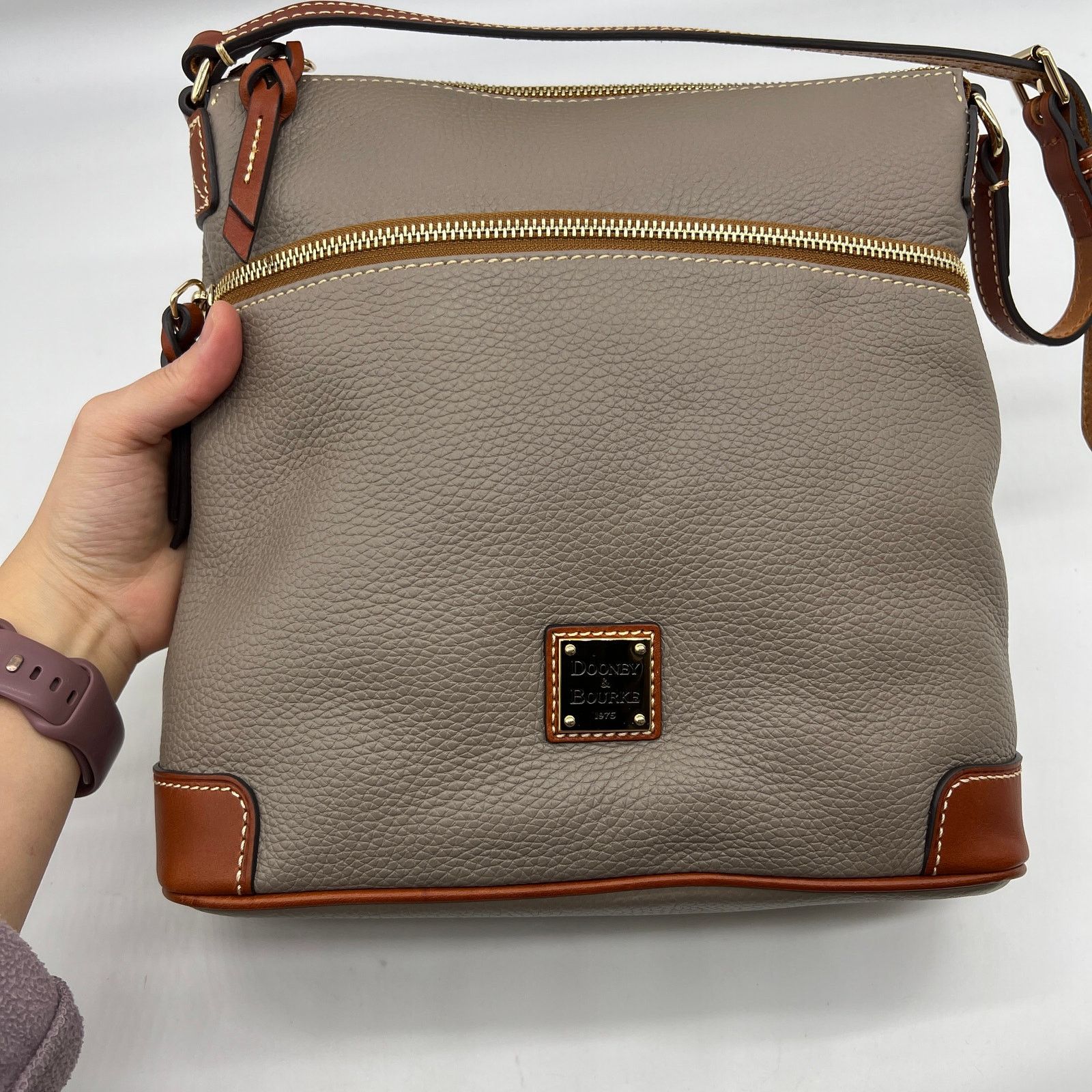 Dooney & Bourke Dooney & Bourke Pebble Leather Purse Smoke Color | Grailed