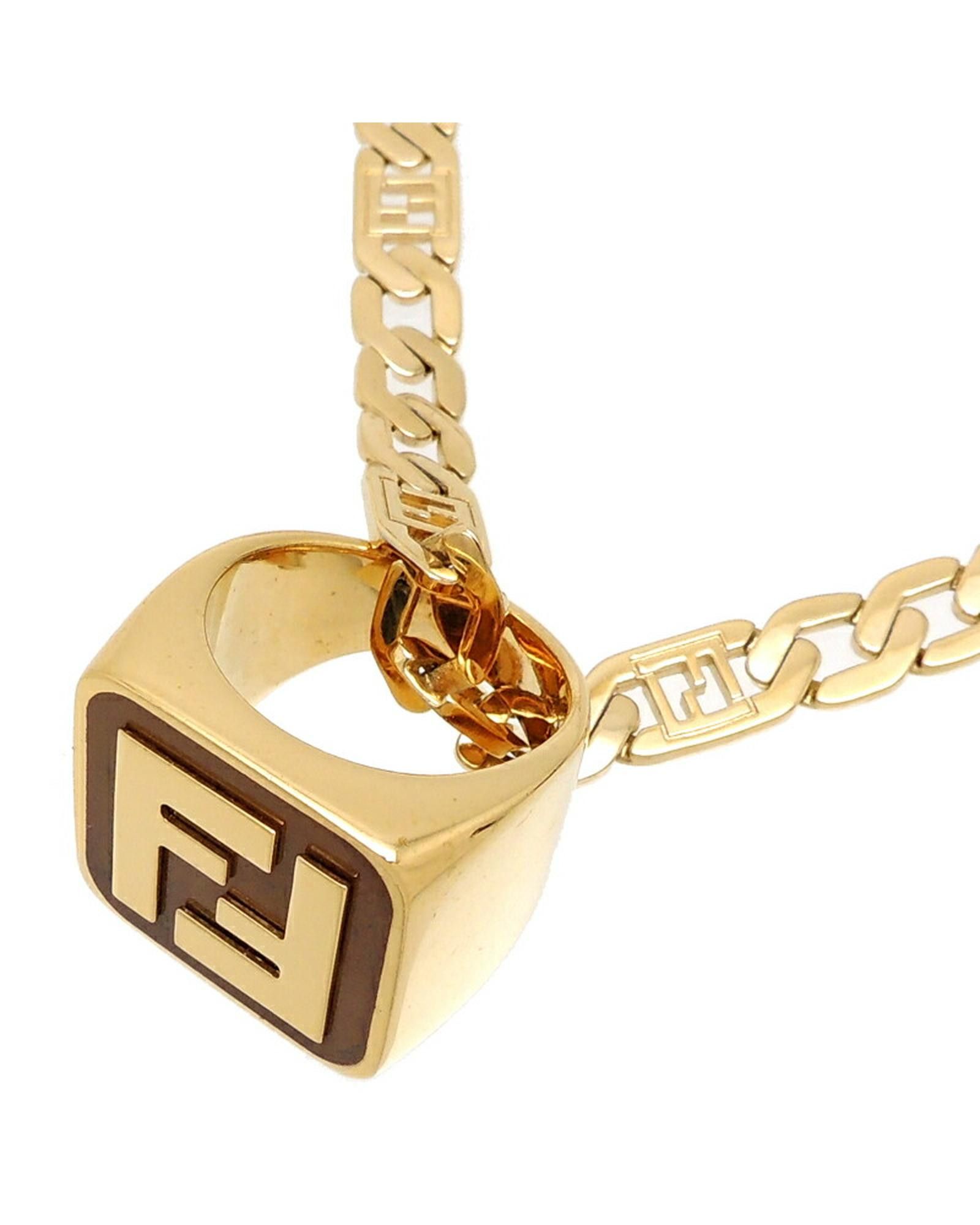 Fendi Logo Chain Necklace Jewelry | Grailed