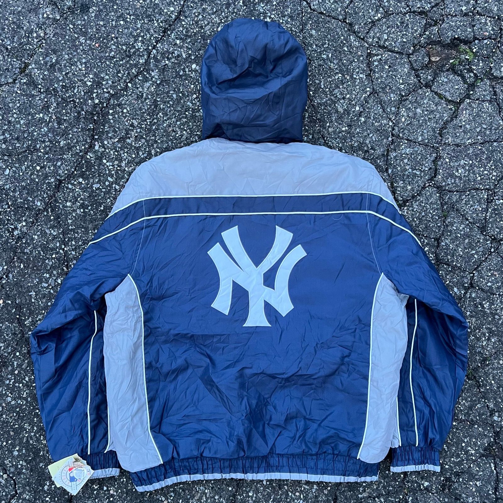 MLB × Streetwear × Vintage Vintage Y2K New York Yankees nylon zip up ...