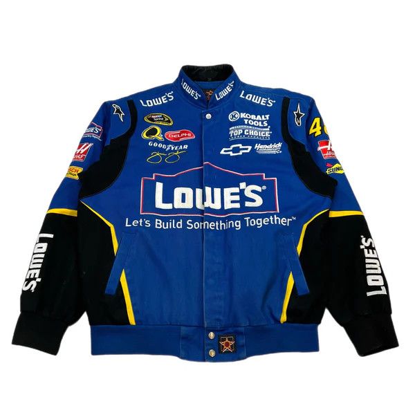 Jh Design VINTAGE NASCAR JIMMIE JOHNSON JH DESIGNS RACING JACKET BLUE ...