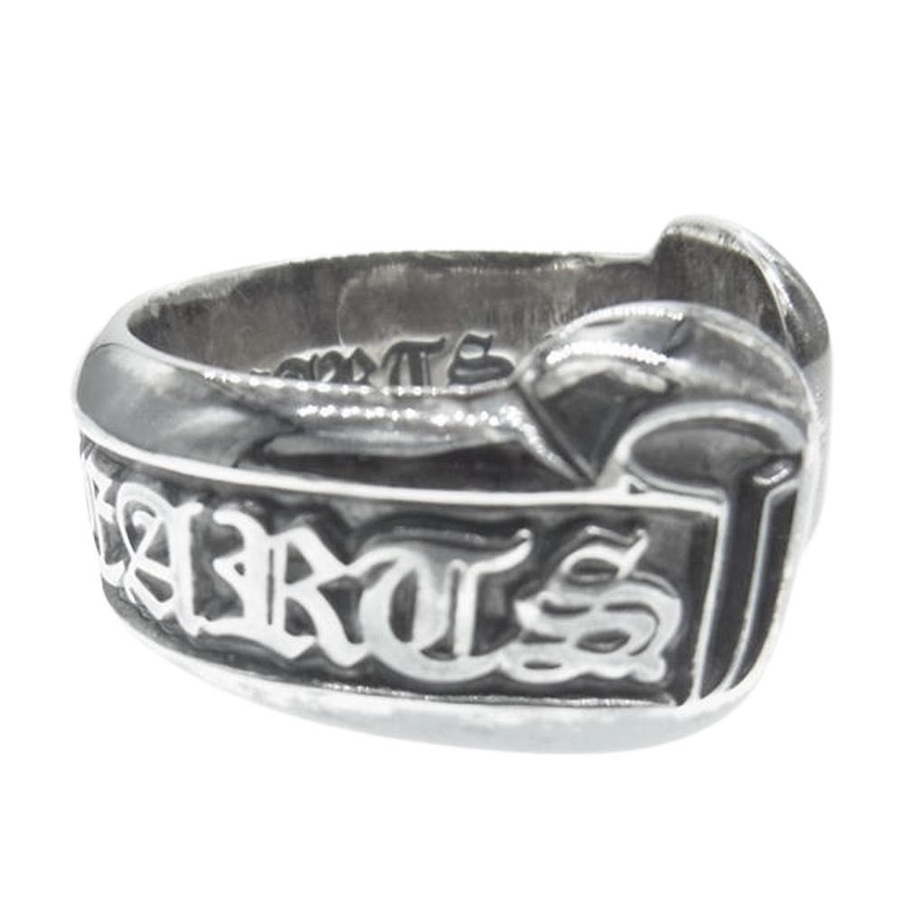 Chrome Hearts Small Scroll Label Ring | Grailed