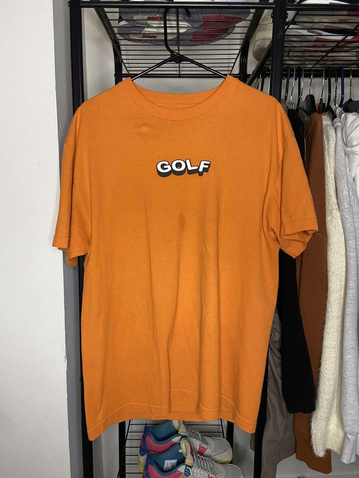 Golf Wang Orange block logo golf wang tee | Grailed