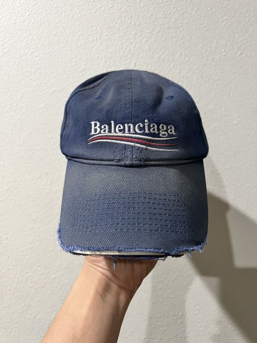 Balenciaga Balenciaga Destroyed Political Hat Cap | Grailed