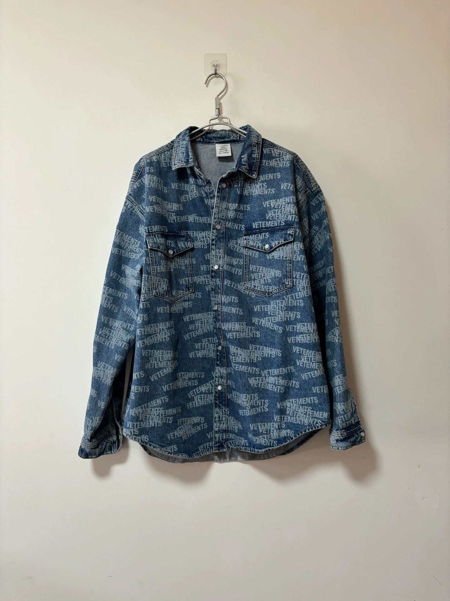 Vetements Vetements denim jacket -DMC | Grailed