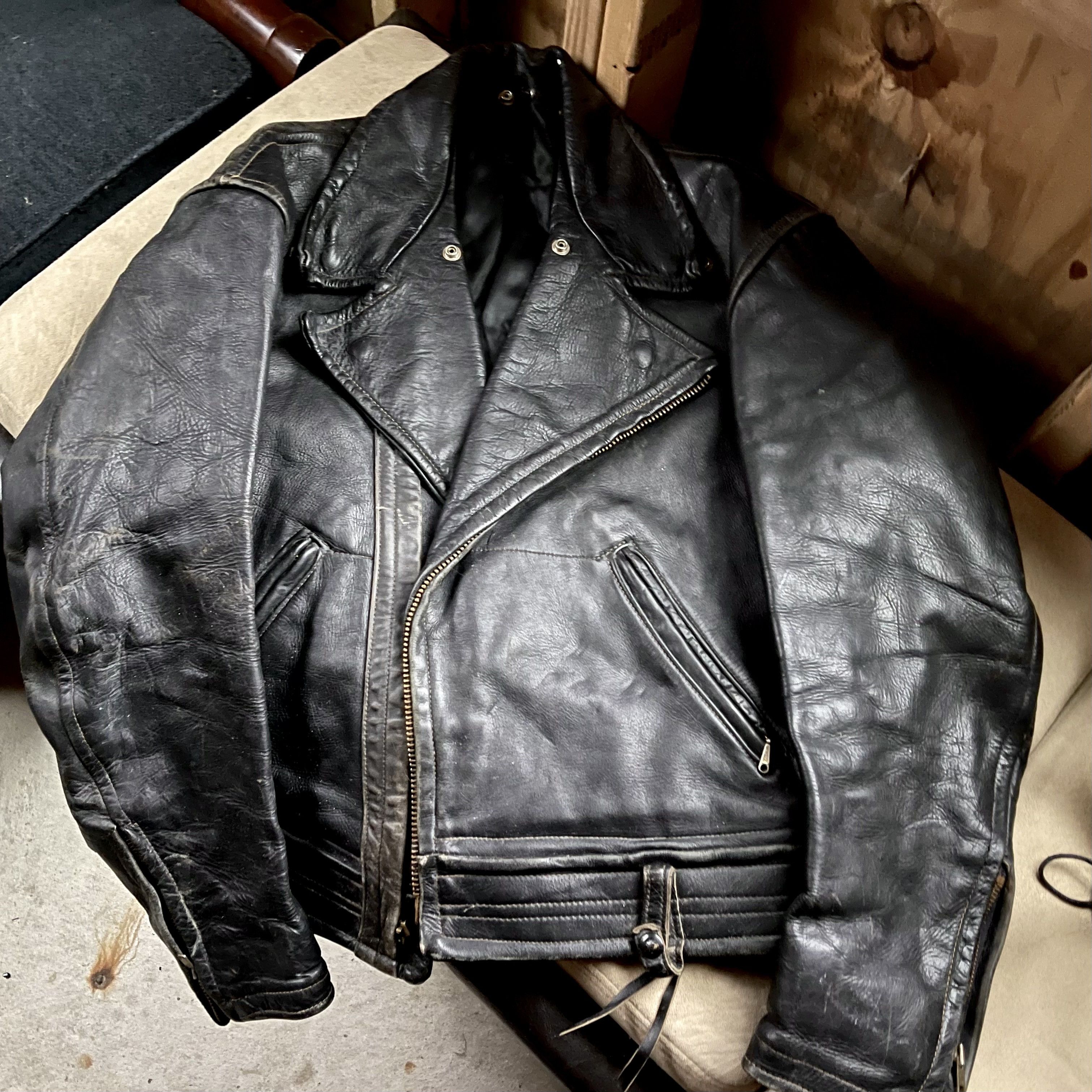 Other Horsehide CHP Police Leather Jacket Moto Biker 60s Vintage | Grailed