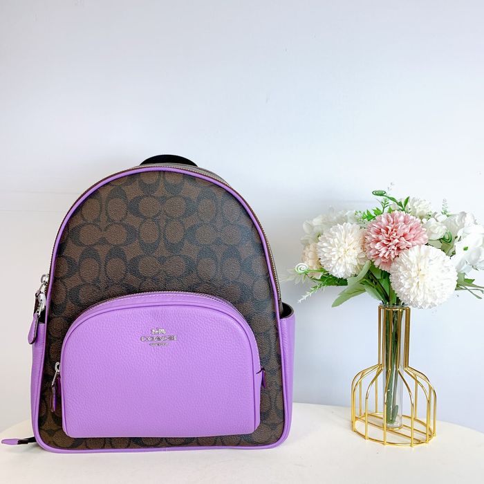 Coach Coach 5671 Court Backpack In Signature Canvas IN Brown Iris | Grailed