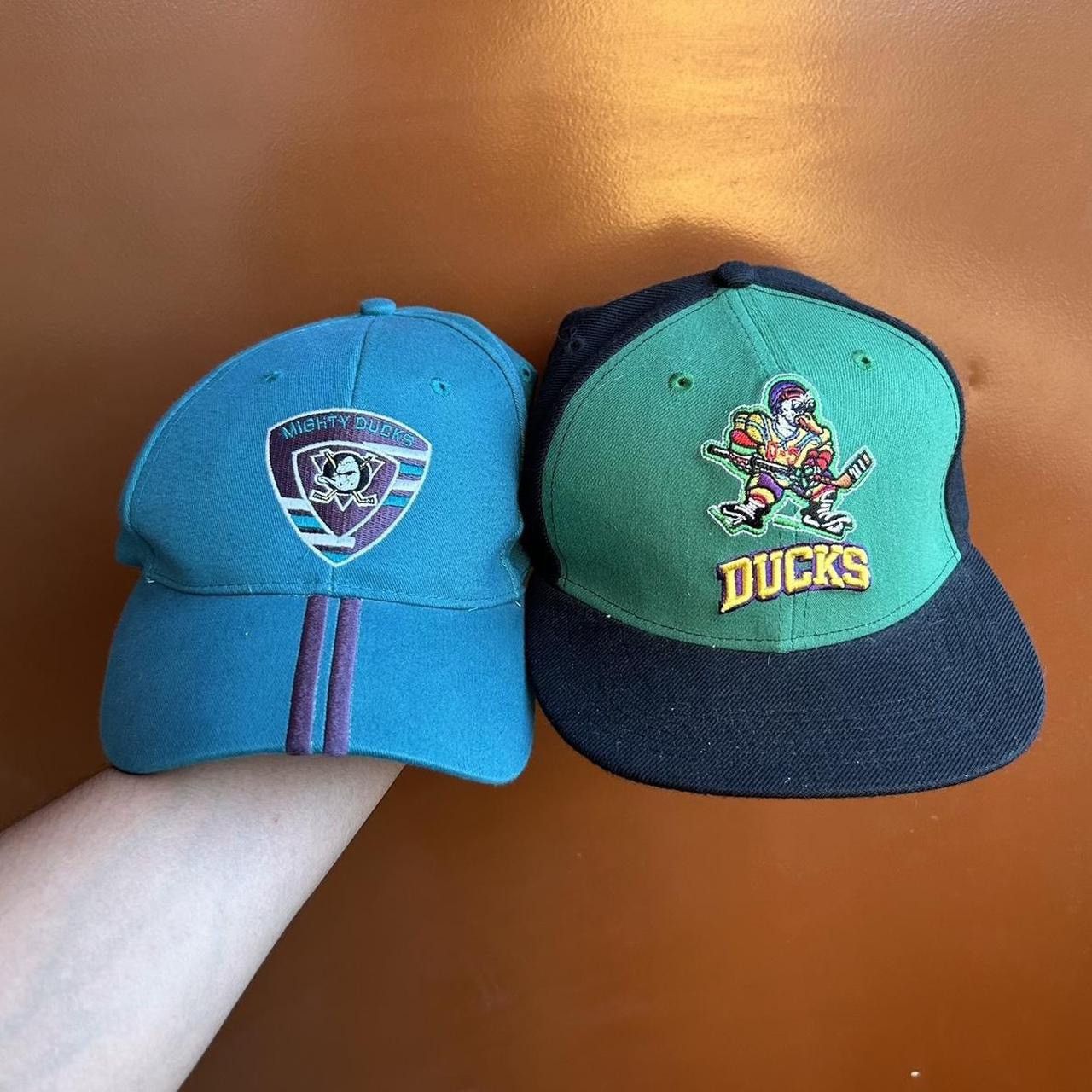 NHL × Streetwear × Vintage Rare 90s Anaheim Mighty Ducks Aqua and green ...