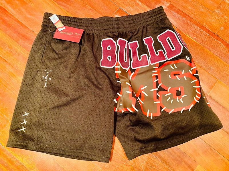 Travis Scott Shorts Travis Scott x Mitchell & Ness Mississippi State ...