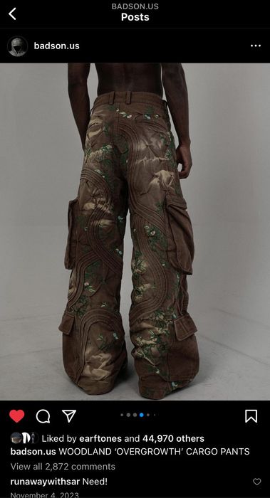 Bad Son badson Vessel 3 Woodland “Overgrowth” Cargos | Grailed