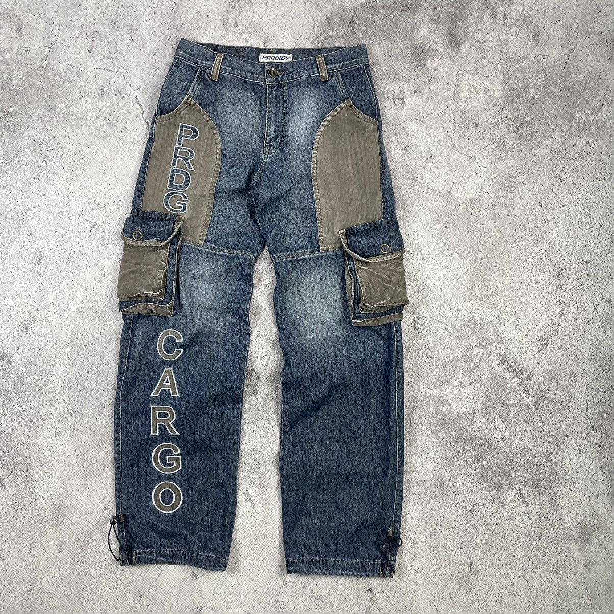 Vintage Vintage Prodigy 90s Multipocket Avant Garde Cargo Jeans | Grailed