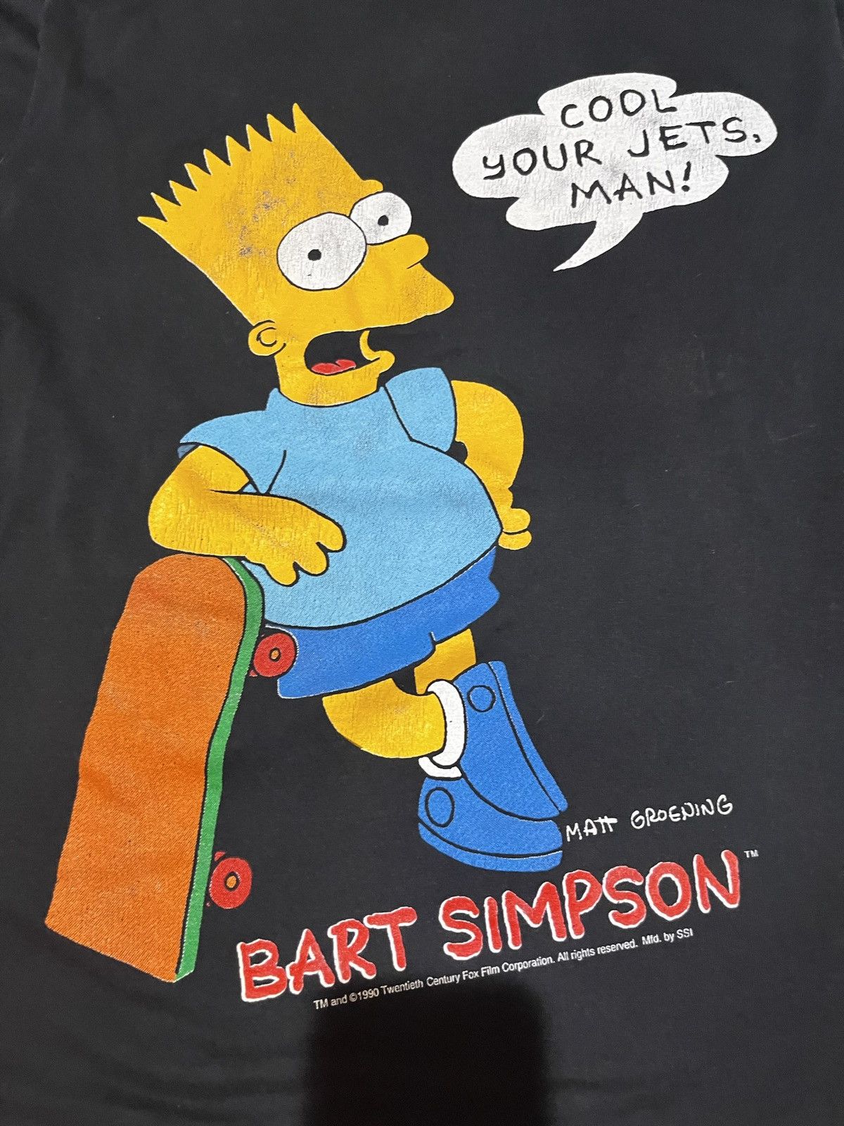 Vintage Vintage 90s Bart Simpson “Cool Your Jets, Man” T-Shirt | Grailed