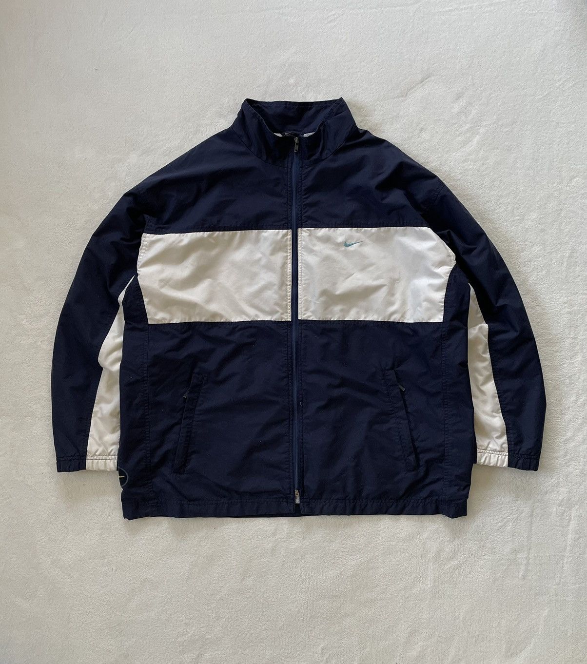 Nike 🫐 NIKE RETRO TRACK JACKET Y2K 90’s SWOOSH LOGO | Grailed