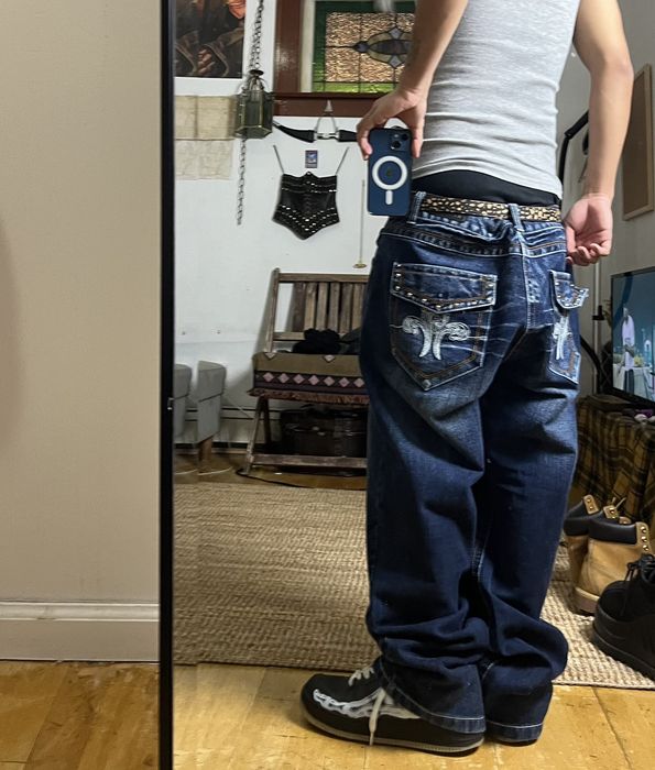 Streetwear Y2K Blue Jeans | Grailed