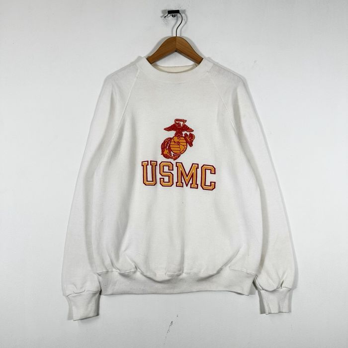 Vintage Vintage Rare 80s Made in USA USMC Marines Crewneck | Grailed
