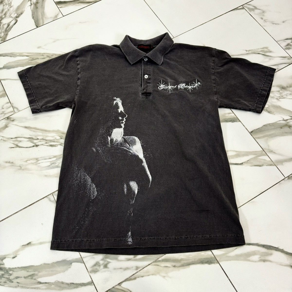 Vintage FUNERAL PROJECT GOTH GRAPHIC POLO! | Grailed