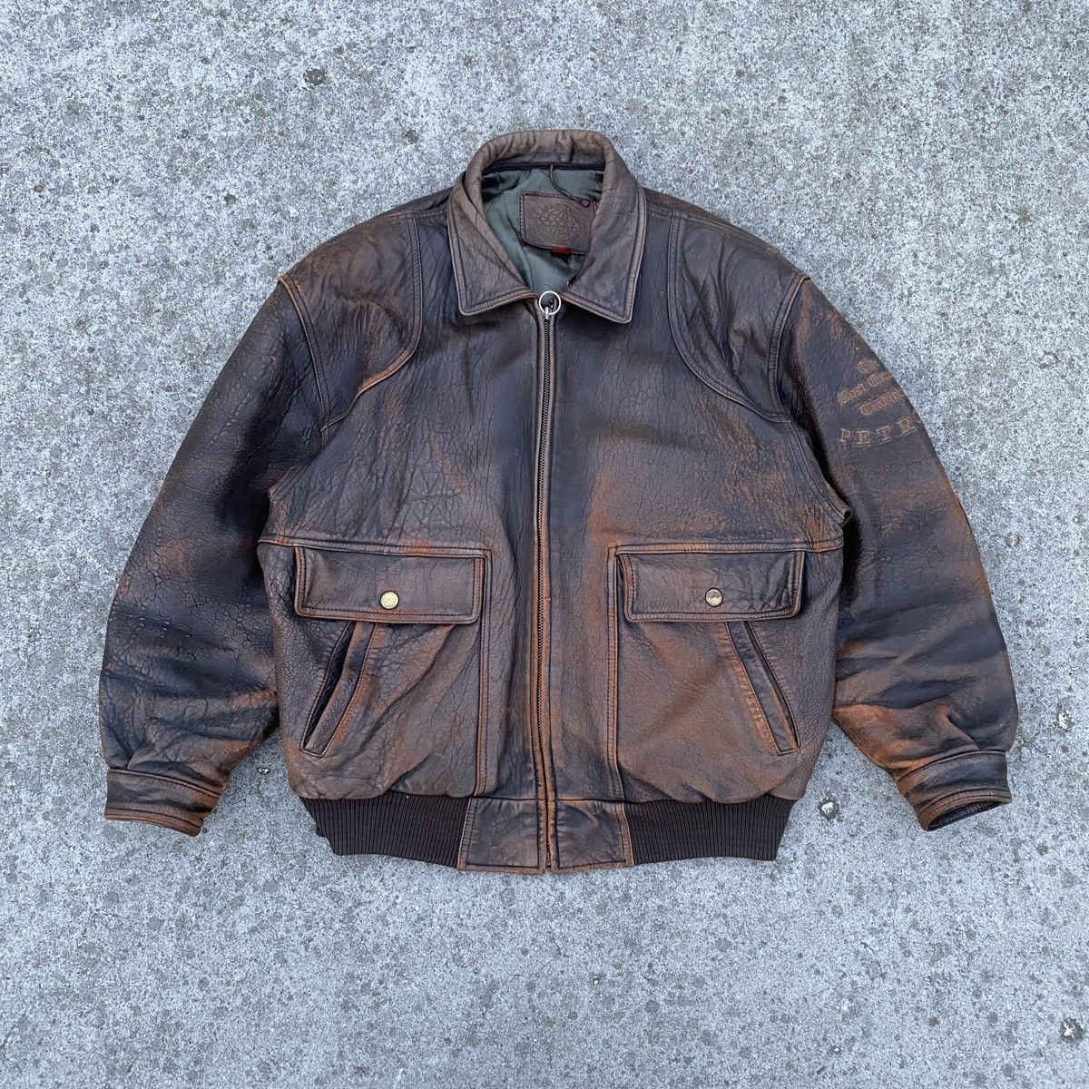 Avirex × Genuine Leather × Vintage Petroff Vintage Leather Jacket | Grailed