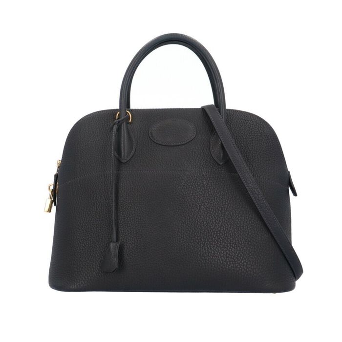Hermes HERMES Bolide 37 Shoulder Bag Taurillon Clemence Navy Women's ...