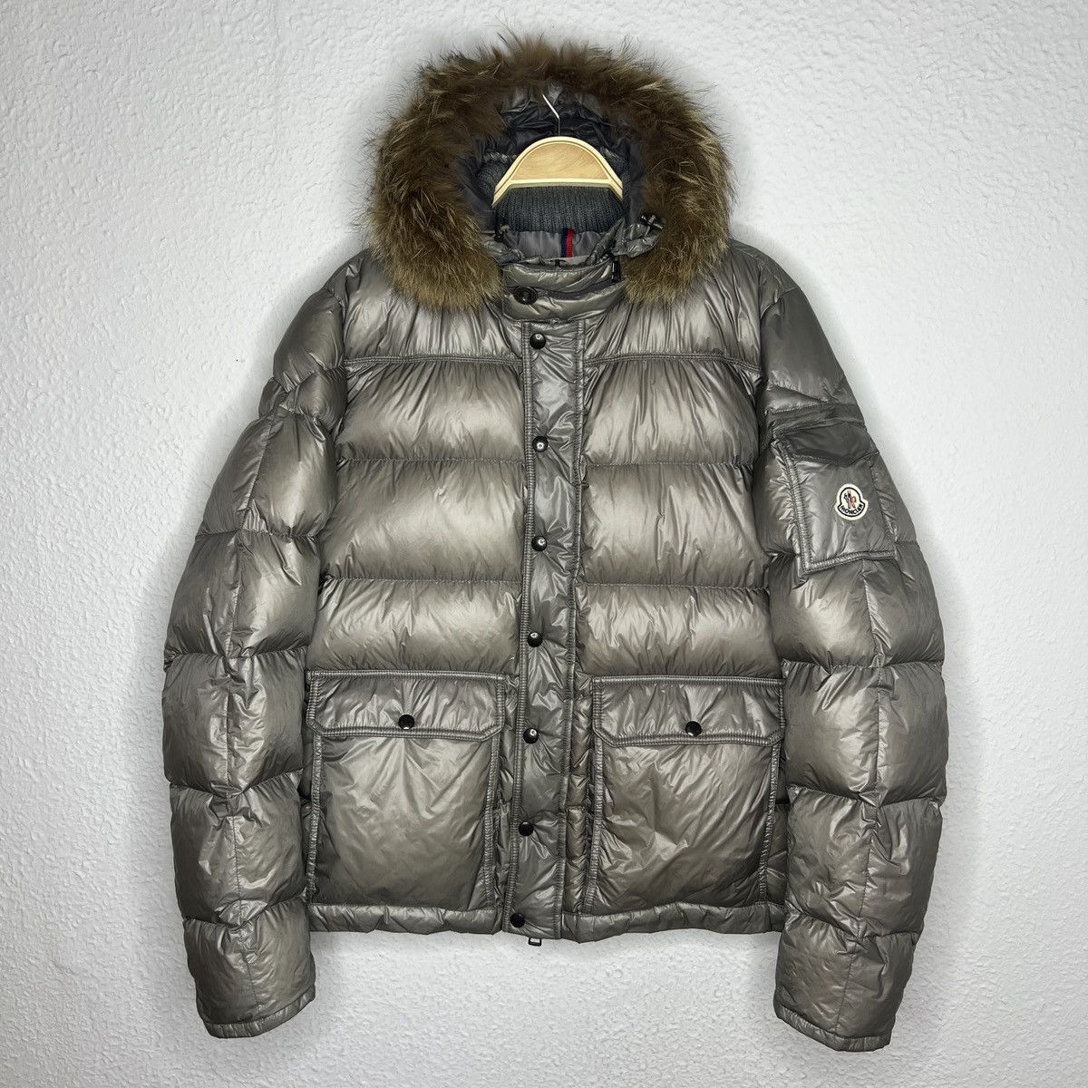 Designer × Luxury × Moncler Moncler Puffer Down Jacket Hubert Coyote ...
