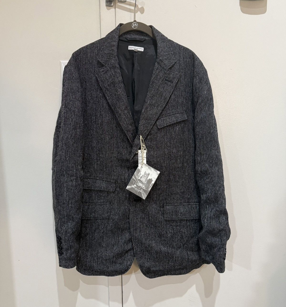 Engineered Garments Engineered Garments ANDOVER JACKET LINEN STRIPE ...