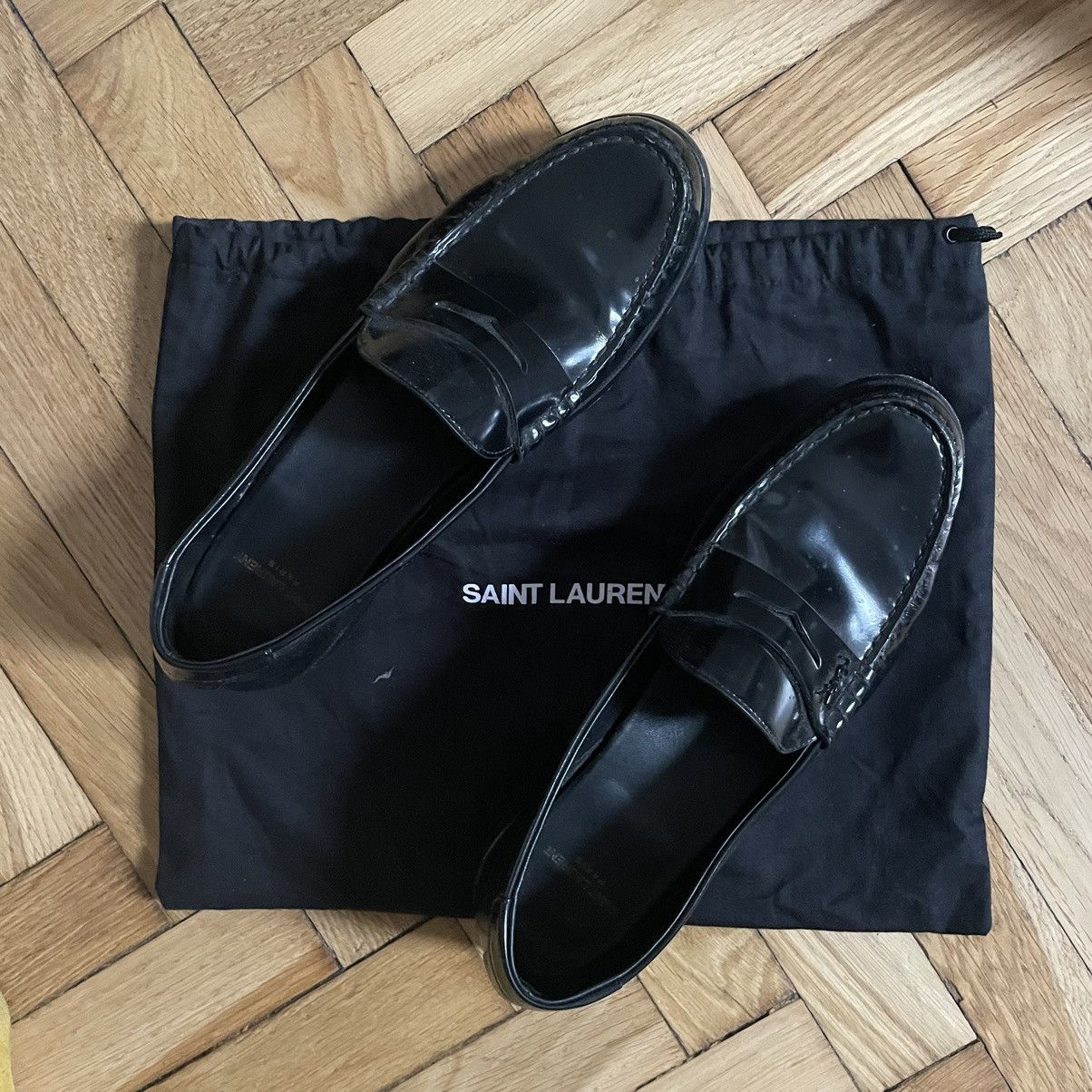 Yves Saint Laurent Saint Laurent Loafers in Black Leather | Grailed