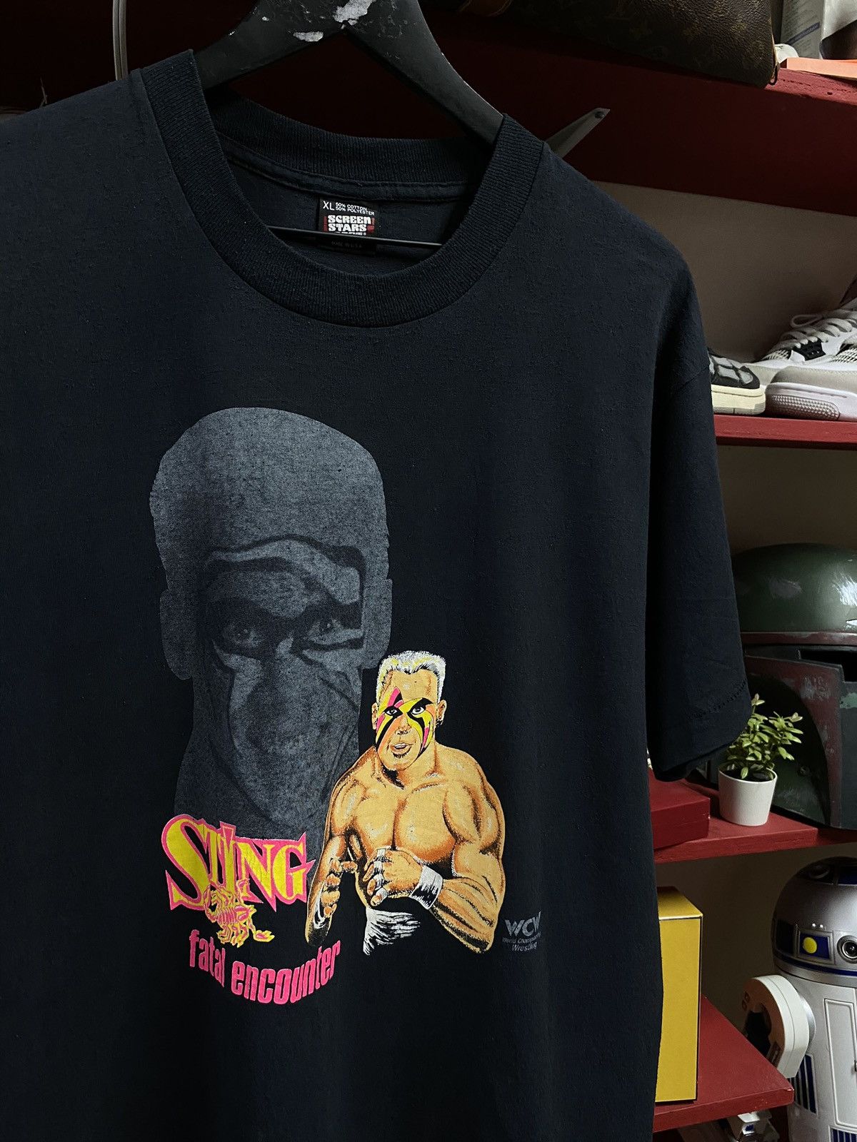 Vintage 90’s Vintage WCW Rare Sting Wrestling Tee Shirt Large | Grailed