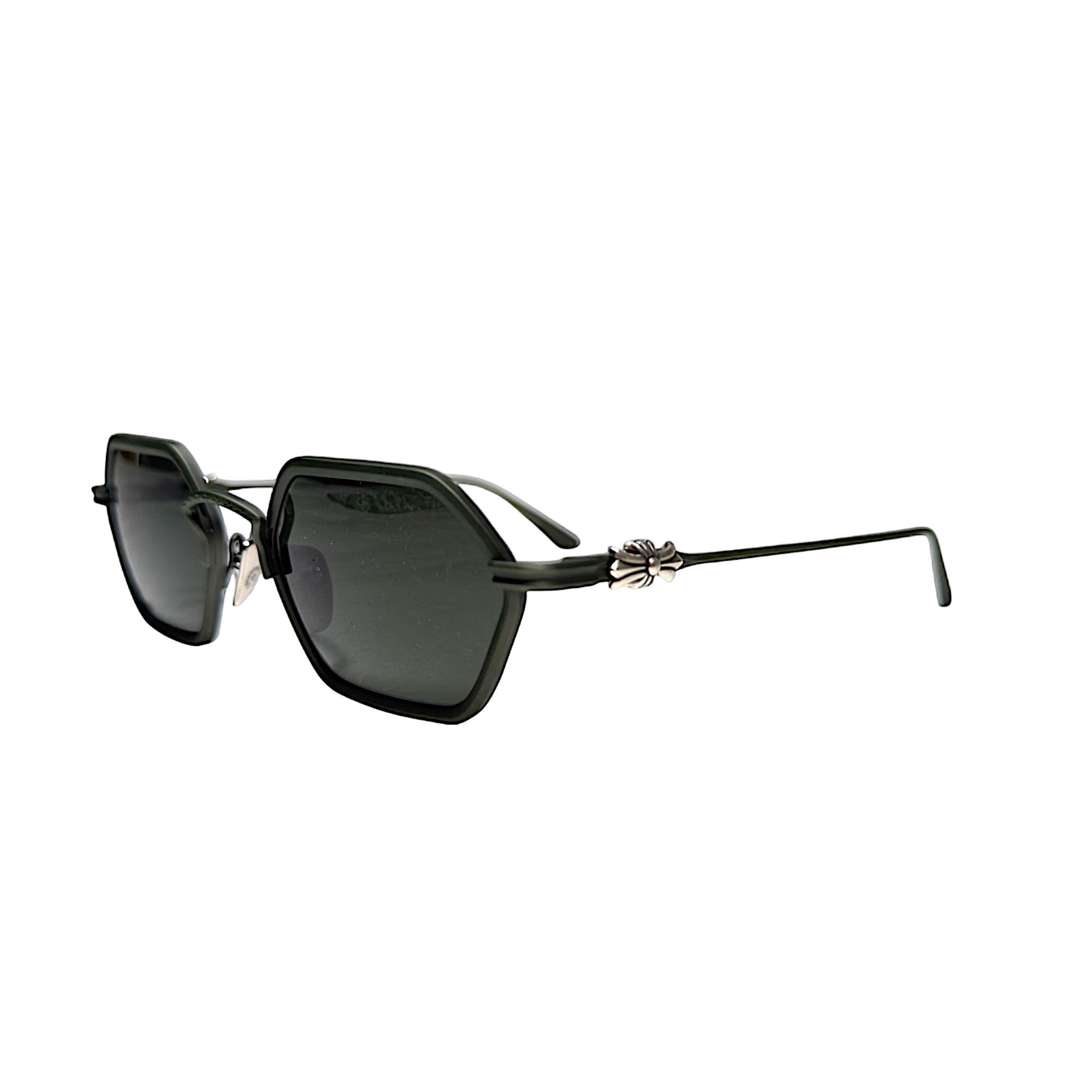 Chrome Hearts Datass Glasses 2024 Matte Dark Olive Green | Grailed