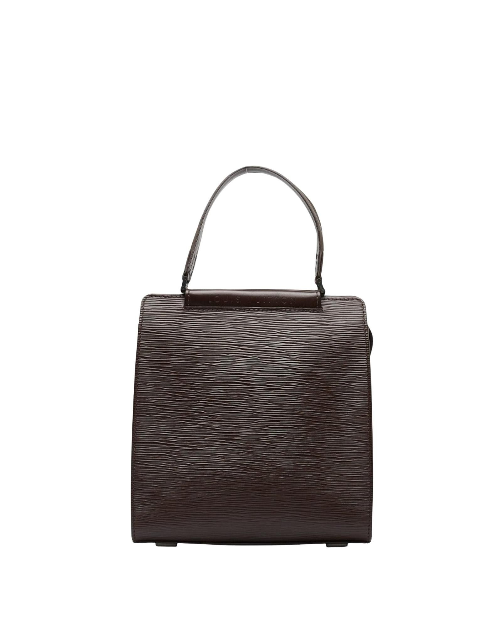 Louis Vuitton Sophisticated Leather Handbag with Iconic Texture | Grailed