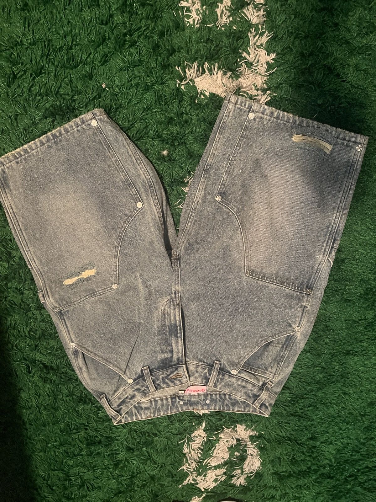 Streetwear Greedy Unit Jorts | Grailed