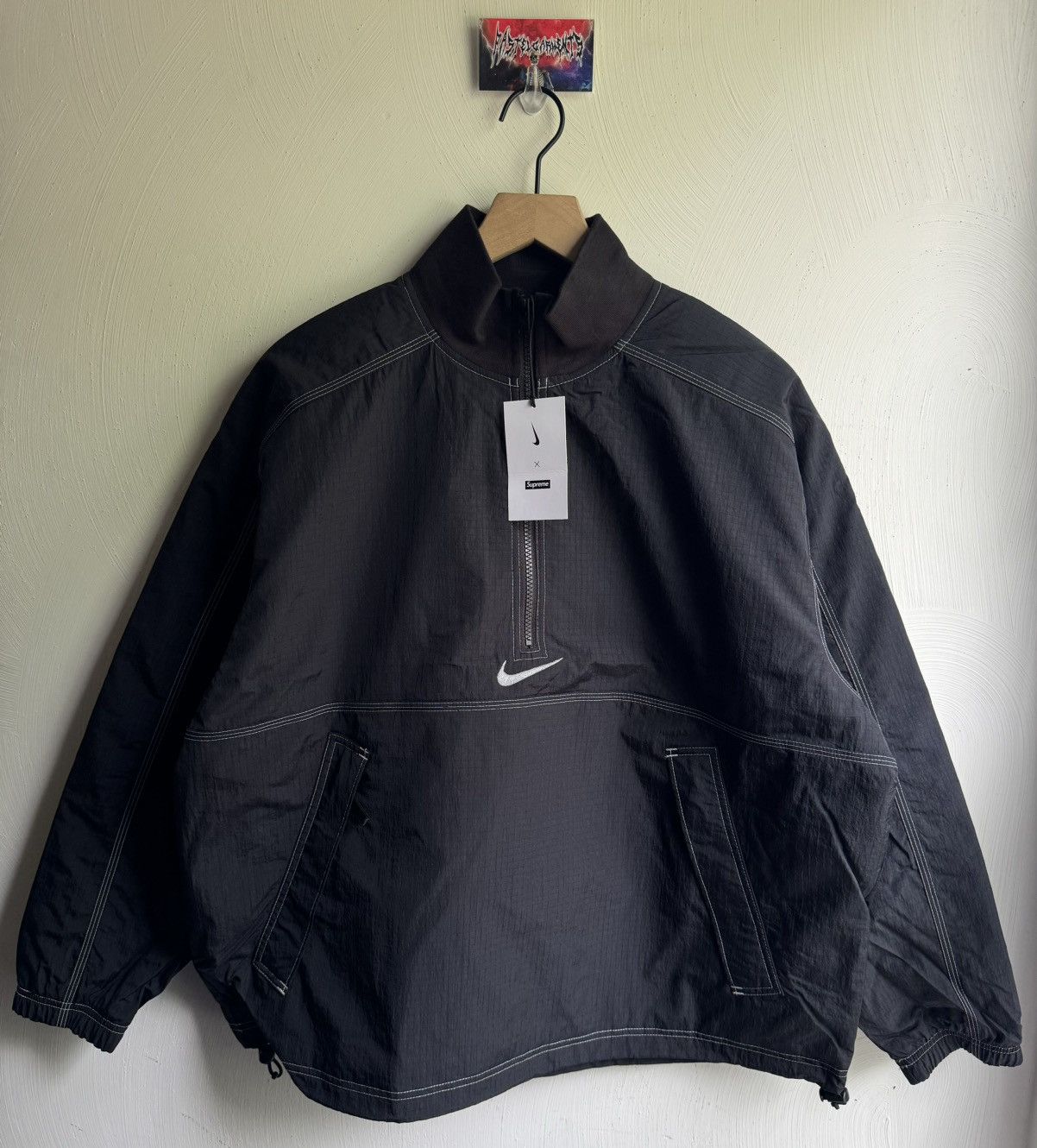 Supreme Supreme Nike Ripstop Pullover Jacket Black | Grailed