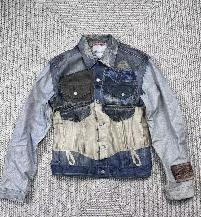 Acne Studios Acne studios Digital printed denim jacket -DMC | Grailed