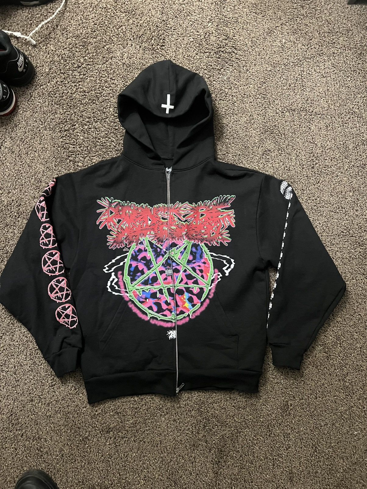 Ken Carson Ken Carson Ed Hardy Tour Merch Zip Up | Grailed