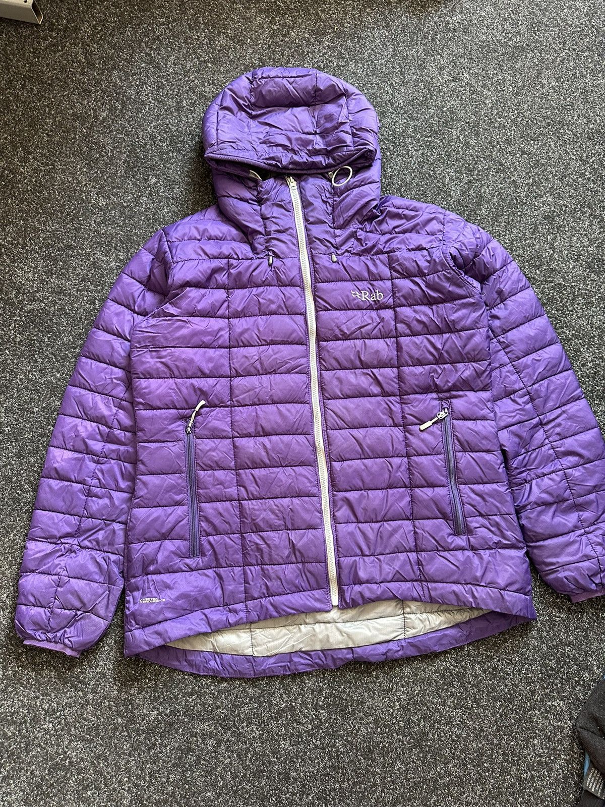 Rab 💜 RAB FLUFF JACKET DOWN PUFFER BOMBER SKI TRACKING GORPCORE | Grailed