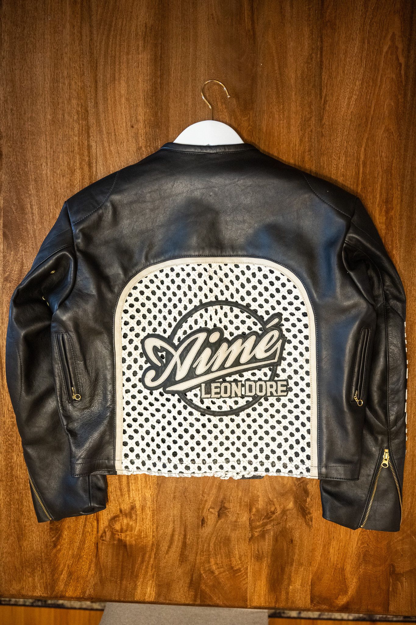 Aime Leon Dore × Vanson Leathers ALD x VANSON Raffia Leather Jacket ...