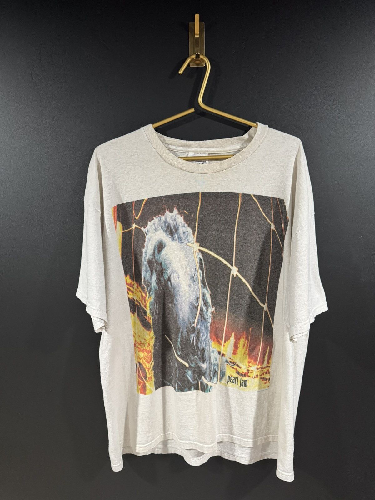 Band Tees × Rock T Shirt × Vintage 1993 Vintage Pearl Jam Threadworm ...