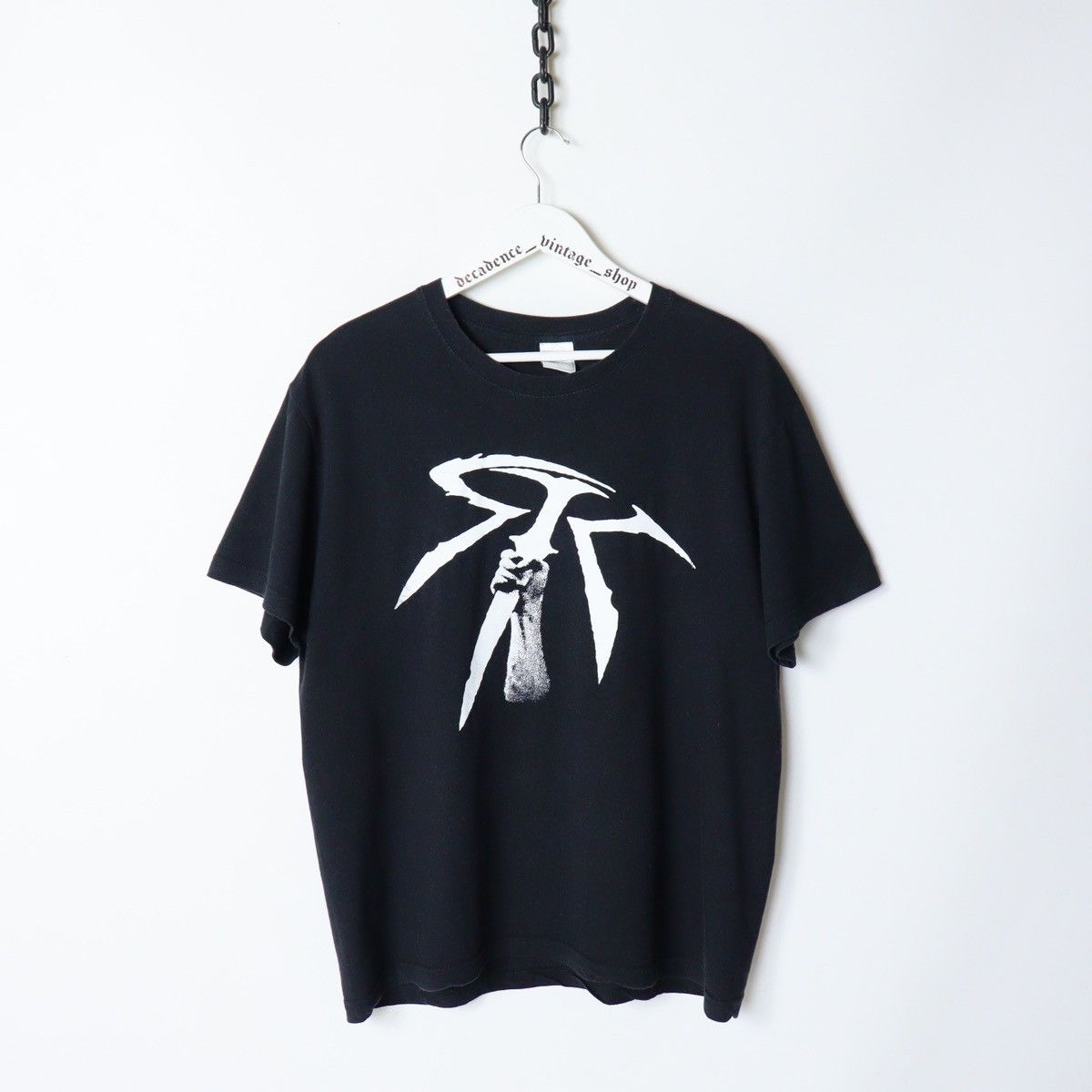 Band Tees × Rock Band × Rock T Shirt Rare Print Roadkill Undead Crew Rock Band T Shirt Boxy Fit