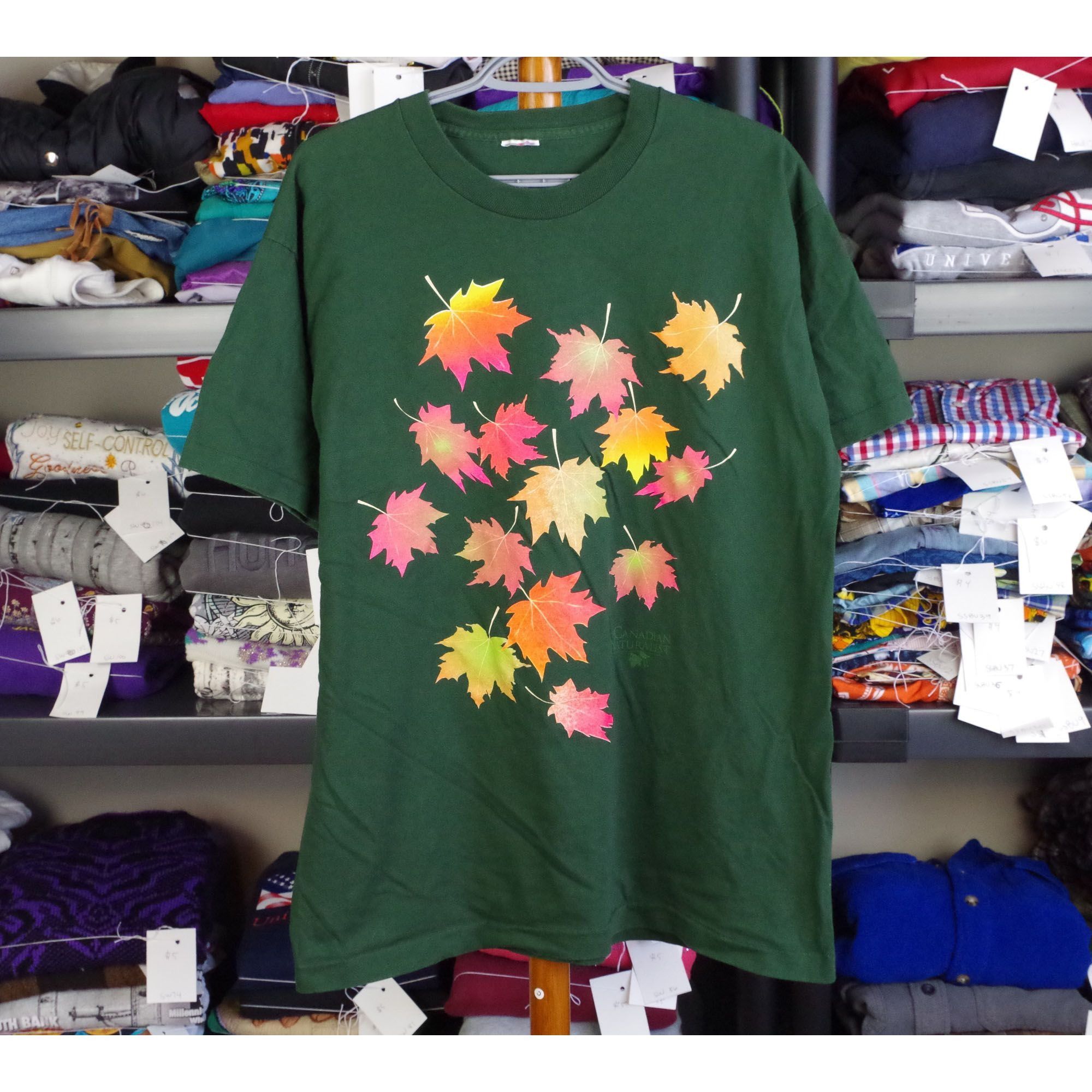 Art × Vintage TSC991 | 90s Fall Leaves Art Tshirt Single Stitch Art ...