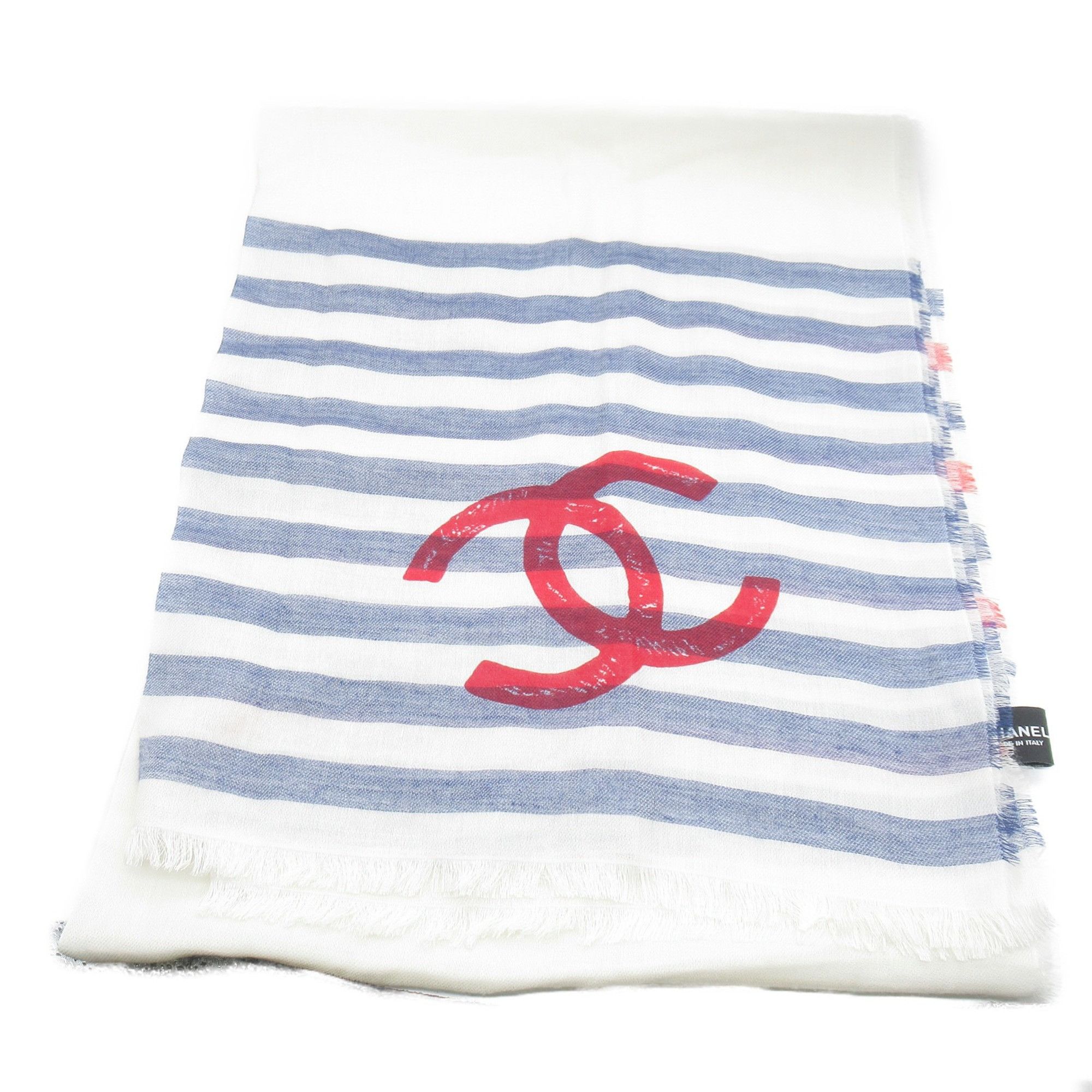 Chanel CHANEL Stall White Cashmere silk Modal | Grailed