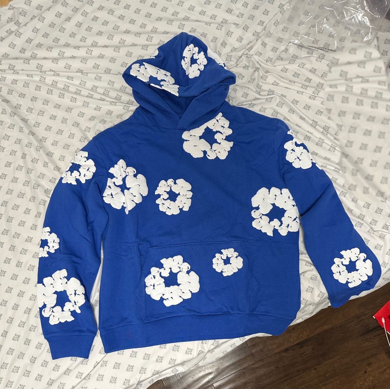 DENIM TEARS Denim Tears Royal Blue Hoodie | Grailed