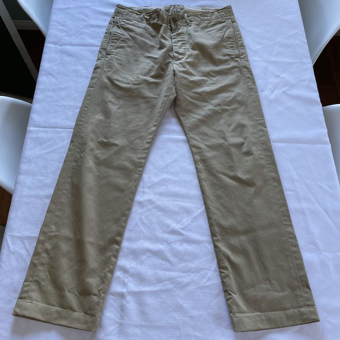 RRL Ralph Lauren RRL Double RL Officer Chino Pant Tan 31 | Grailed