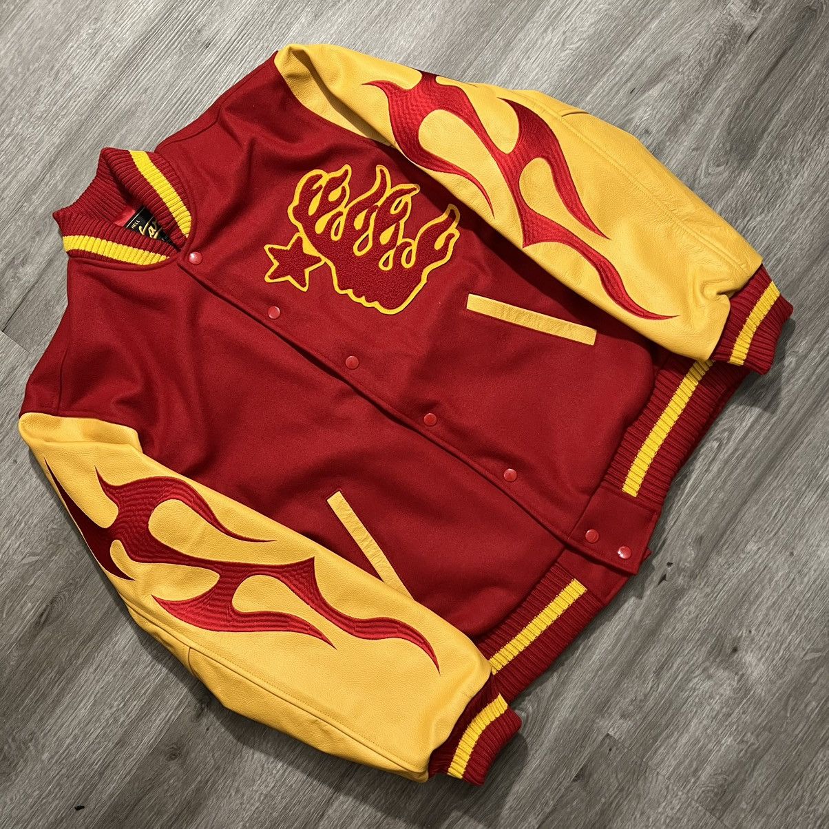 HELLSTAR Hellstar Werewolf Letterman Varsity Jacket | Grailed