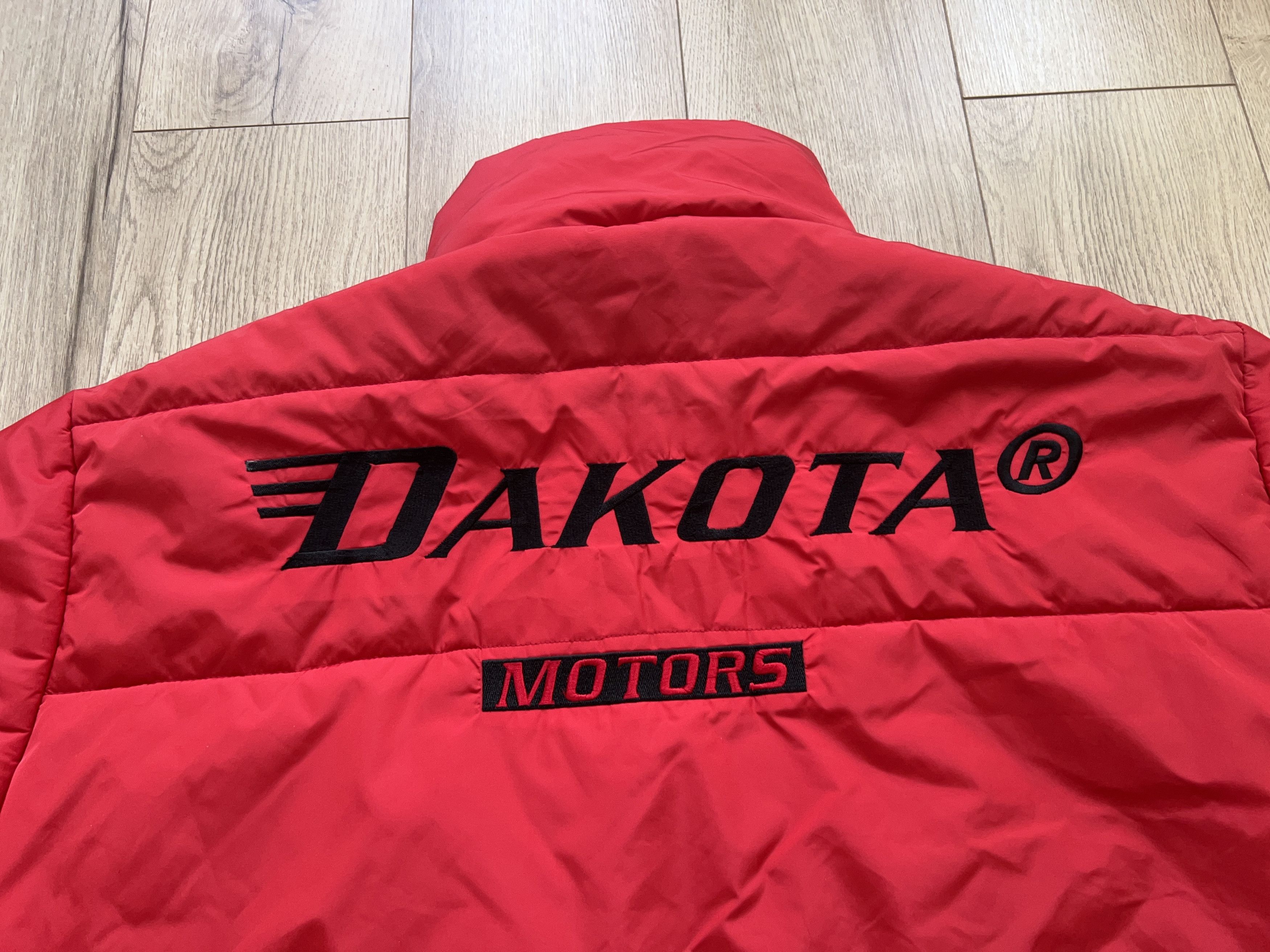 NASCAR × Racing × Vintage DAKOTA MOTORS Racing Puffer Jacket Insulated ...